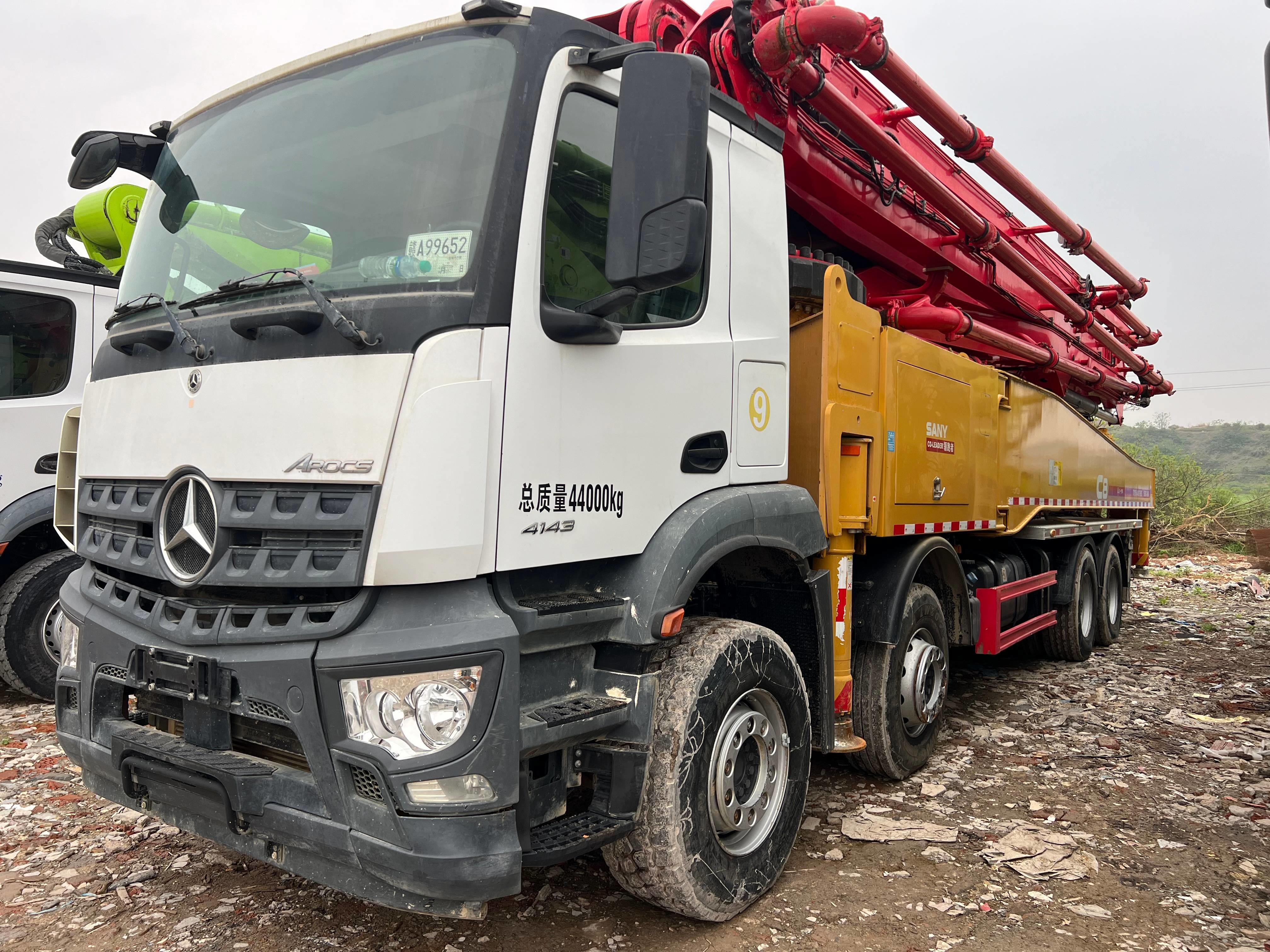 2020 SANY 56m Old Used Concrete Trucks With Benz Chassis SYM5449THB560C-8A
